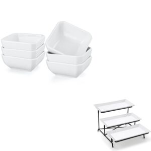 yedio 3 oz dipping bowls yedio 3 tier serving tray