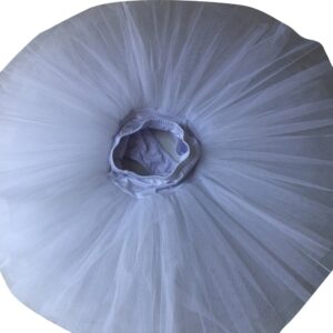 WOOSUN Women Professional Ballet Tutu Skirt 5 Layers Hard Organdy Platter Dance Pancake Tutus Skirts White