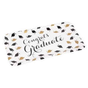 graduation party congrats graduate paper serving trays, 3 pieces