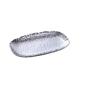 Pampa Bay Millennium Titanium-Plated Porcelain 11-inch Platter, Silver