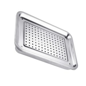 bestonzon drip tray stainless steel tea drinks serving tray hollow tea tray serving tray for tea serving tray, tea