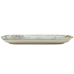 Fitz and Floyd English Garden Serving Platter, 17 Inch, Blue