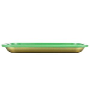 NERANENA Metal Tray 10.6" x 6.3" (Green - Medium Size)