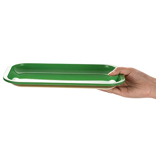 NERANENA Metal Tray 10.6" x 6.3" (Green - Medium Size)