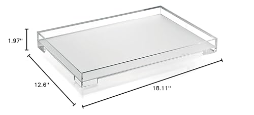 Guzzini - Icons, Essence L Tray - Transparent, 46x32xh5 cm - 19780000