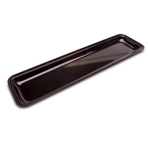 Delfin 24" x 8" x 1" Black Rectangular Market Tray