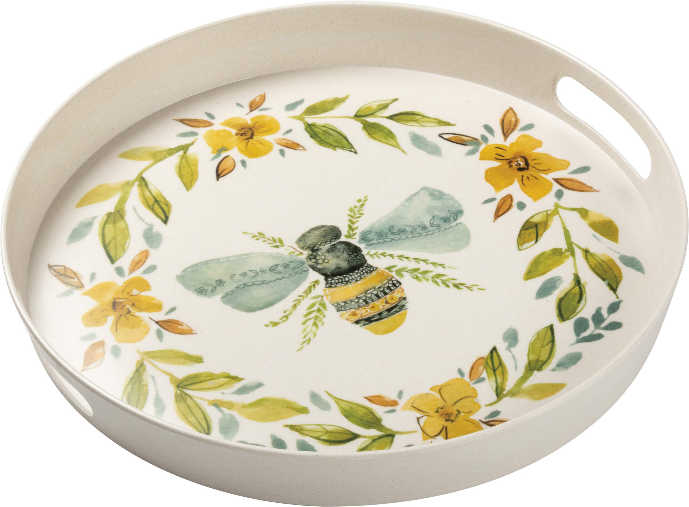 Primitives by Kathy 104022 Melamine Serving Tray, Set of 2, Bee Home