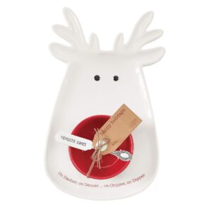 mud pie circa chip n dip set (reindeer)