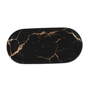 cabilock 1pc ceramic dish black marble tray serving platters beverage serving tray dessert platter ceramic serving plate trays serving dishes fruit serving dish snack storage box household