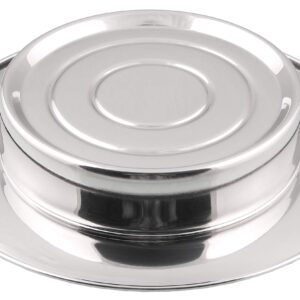 Mayur Exports Communion Ware Holy Wine Serving Tray with A Lid & A Stacking Bread Plate with A Lid + 40 Cups - Stainless Steel (Mirror/Silver)