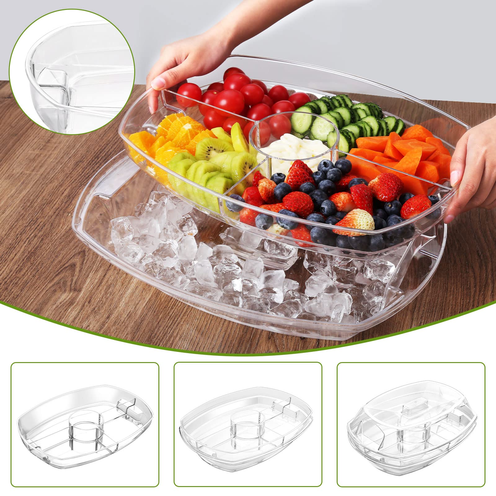 Condiment Server & Ice Serving Tray