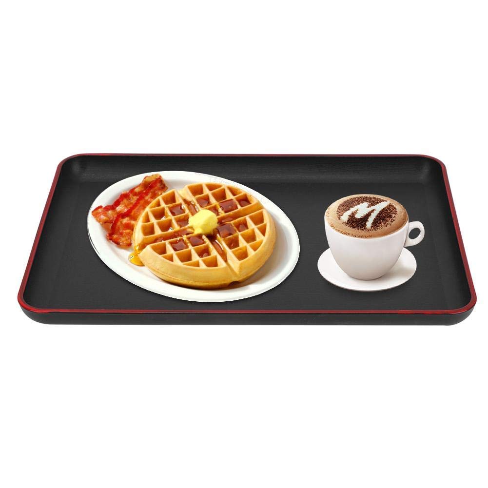 Serving Tray Rectangular Plastic Tray Japanese Style Food Serving Tray for Restaurant Home Hotel(30 x 20cm)