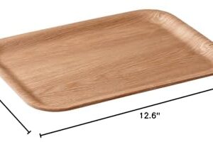 KINTO 45137 Non-Slip Tray, 12.6 x 9.4 inches (320 x 240 mm), Willow Wooden Tray