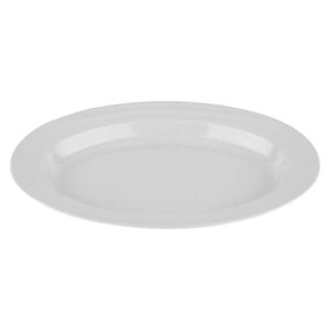 g.e.t. ml-15-w 18" x 13" oval platter, white, large