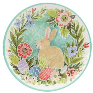 Certified International Joy of Easter Melamine 2 Piece Platter Set, Multicolor, Large