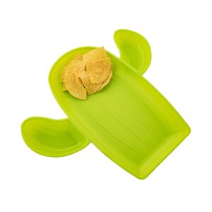 cactus-shaped chip & dip tray