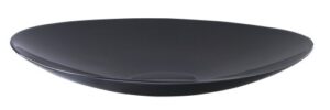 orrefors pond large platter, black