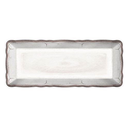 Le Cadeaux Rustica Antique Baguette Tray, White