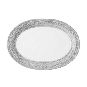 juliska le panier 17 in. platter - grey mist, serveware