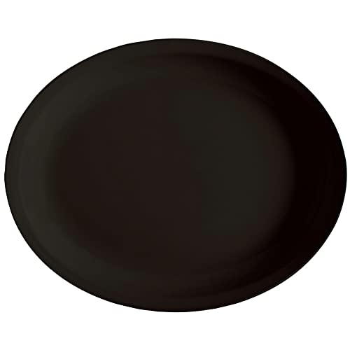 G.E.T. ML-181-BK Milano Oval Platter, 15" x 12", Black