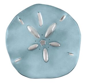 mariposa aqua sand dollar platters, one size