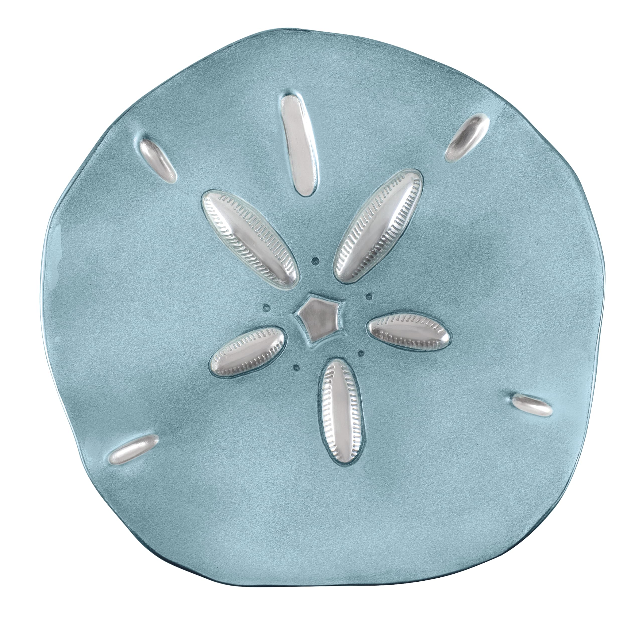 MARIPOSA AQUA SAND DOLLAR Platters, One Size