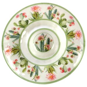 certified international desert beauty melamine chip and dip, 14.50-inch diameter