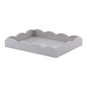 addison ross small scallop 11x8 chiffon grey decorative tray