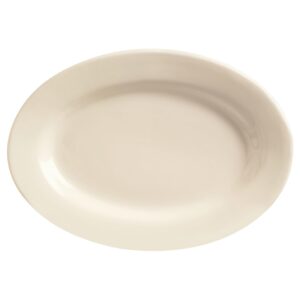 world tableware pwc-13 ivory rolled edge - 11-1/2" oval platter i dozen