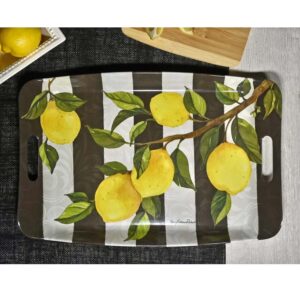 Bamboo Table Lemon Branch 18 x 12-inch Serving Tray