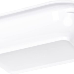 Carlisle FoodService Products Plastic Recatangle Baker Server Rectangular Dish for Home and Restaurant, Melamine, 28 Ounces, White, (Pack of 12)