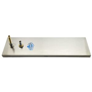 KROME 45″ X 7″ Side Spray Glass Rinser Drip Tray – Brushed Stainless – with Drain - C463.SS