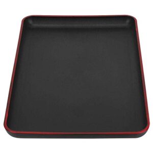 Japanese Style Plastic Rectangular Serving Tray, Non-Slip Food Serving Tray Plate for Restaurant Home Hotel(#1)