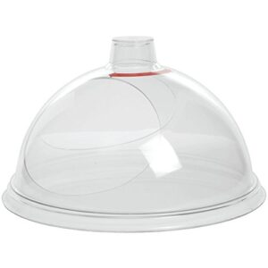 cal-mil 301-10 turn n serve gourmet cover, 10" d x 4.5" h, clear