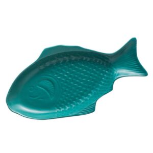 cabilock 1pc fish platter food tray pasta ceramic appetizer plates ceramic plates mini cake pans ceramic serving dishes ceramic fish plate snack storage trays fish pan oval decorative plate