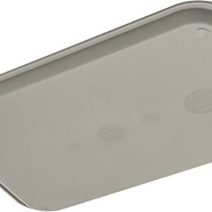 Carlisle FoodService Products Cafe Fast Food Cafeteria Tray with Patterned Surface for Cafeterias, Fast Food, And Dining Room, Plastic, 16.31 X 12.06 X 0.7 Inches, Gray, (Pack of 24)