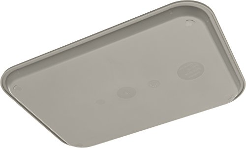 Carlisle FoodService Products Cafe Fast Food Cafeteria Tray with Patterned Surface for Cafeterias, Fast Food, And Dining Room, Plastic, 16.31 X 12.06 X 0.7 Inches, Gray, (Pack of 24)