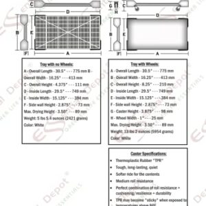 Essential Depot Drying Tray Stackable - Herb, Food or Soap - 60 Trays (no Wheels) on 1 Pallet - Each Tray can Hold up to 40lbs - Made in The U.S.A.