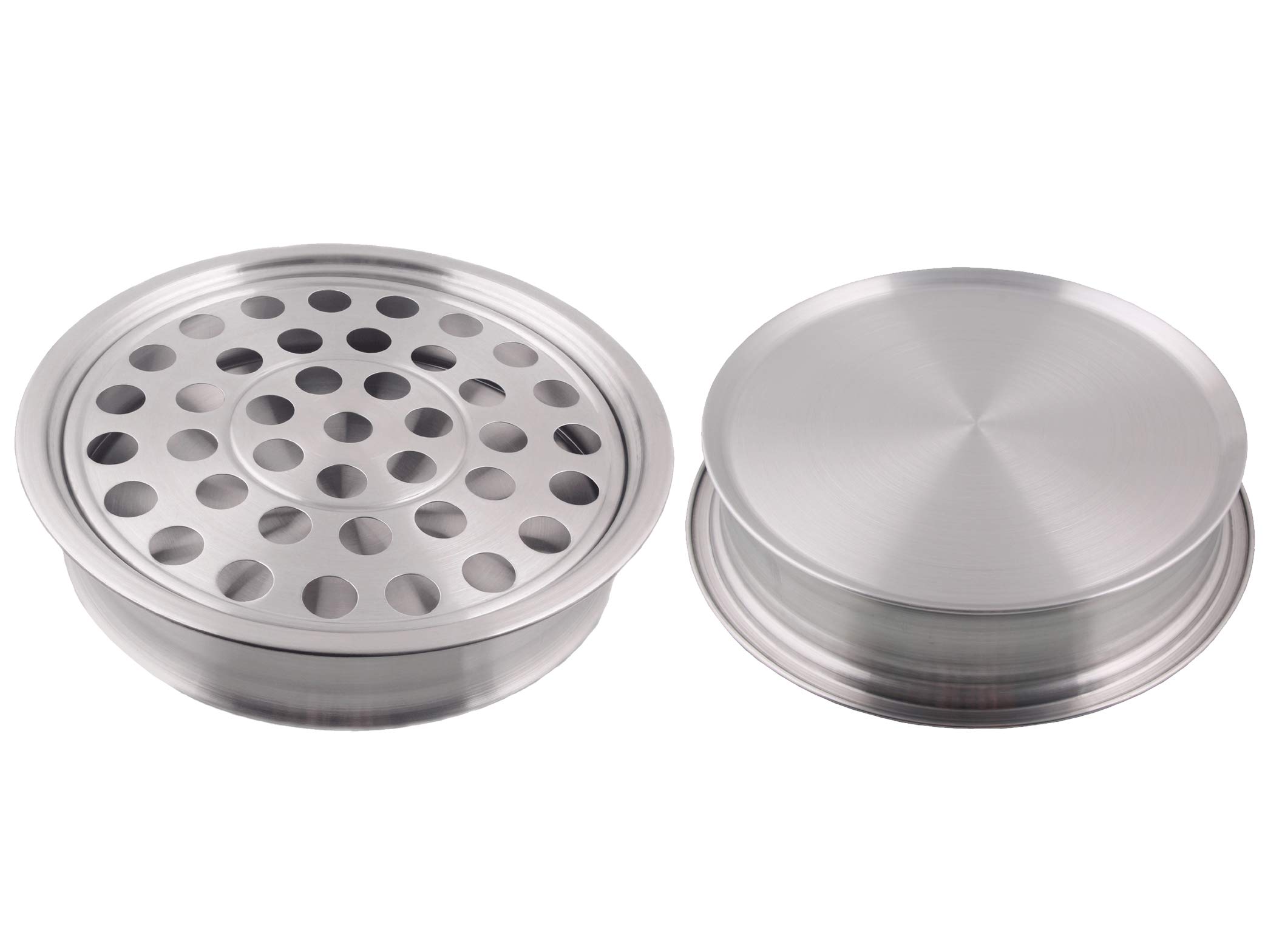 Stainless Steel Communion Tray Set and Bread Plate Set