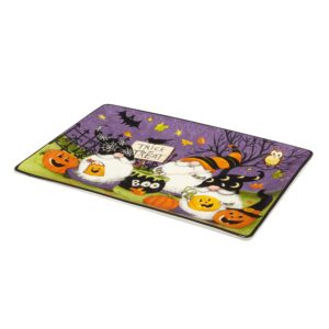 Certified International Halloween Gnomes Rectangular Platter, 14" X 10", Multicolored, Large