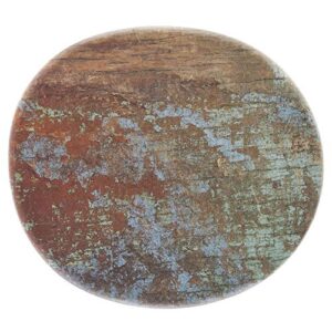 American Metalcraft RM1614 Organic Round Melamine Serving Board, Reclaimed Wood, 16 3/8-Inches