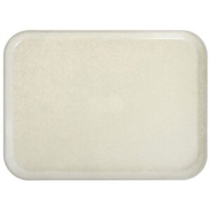 Cambro Camtray Rectangular Cream Antique Parchment Fiberglass Tray - 20" L x 15" W