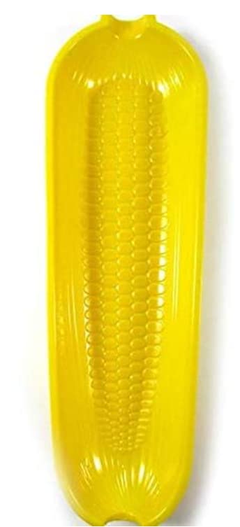 Corn on The Cob Tray Sets 9.5”L x 3”W x 1.3”H 4/Set, Yellow