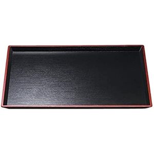 j-kitchens shaku4 seiryu long grain obon (bon tray tray) black tenshu sl made in japan