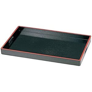 j-kitchens shaku 9 wooden side removal obon (bon tray tray) black tenshu np made in japan