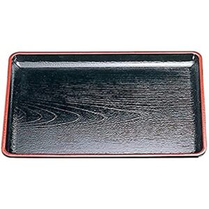 j-kitchens shaku 1 heat resistant zelkaki kaisen obon (bon tray tray), black tenshu, made in japan