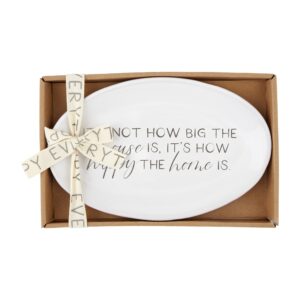 Mud Pie Happy Sentiment Tray, 10" x 6.5", Not