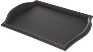 carlisle foodservice products 1217bt03 bistro polypropylene tray, 17" x 12" x 1", black (case of 12)