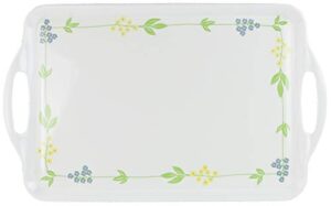 reston lloyd melamine serving/ottoman, rectangular tray, secret garden