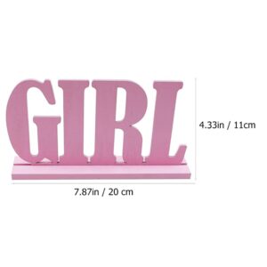 Dining Table Decor 2Pcs Boy Girl Letter Table Signs Wooden Gender Reveal Table Blue and Wood Tabletop Decor for Gender Reveal Shower Party Supplies Centerpiece Table Decorations